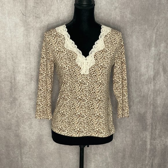 Judith Hart | Tops | Judith Hart Animal Print Shirtsize Pm | Poshmark